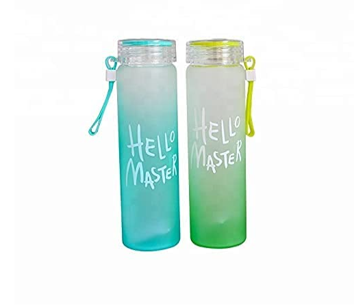EVERNEST Hello-Master Glass Hot And Cold Water Bottle With Cover, 500ml ...