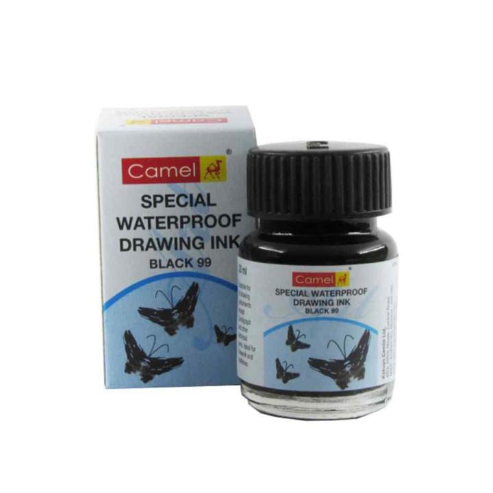 Camel Drawing Ink Special Waterproof Black 20ml | Daraz.com.bd