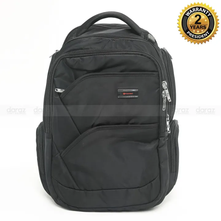 PRESIDENT Waterproof Laptop Backpack / School Bag Size 18.5" / Shoulder ...
