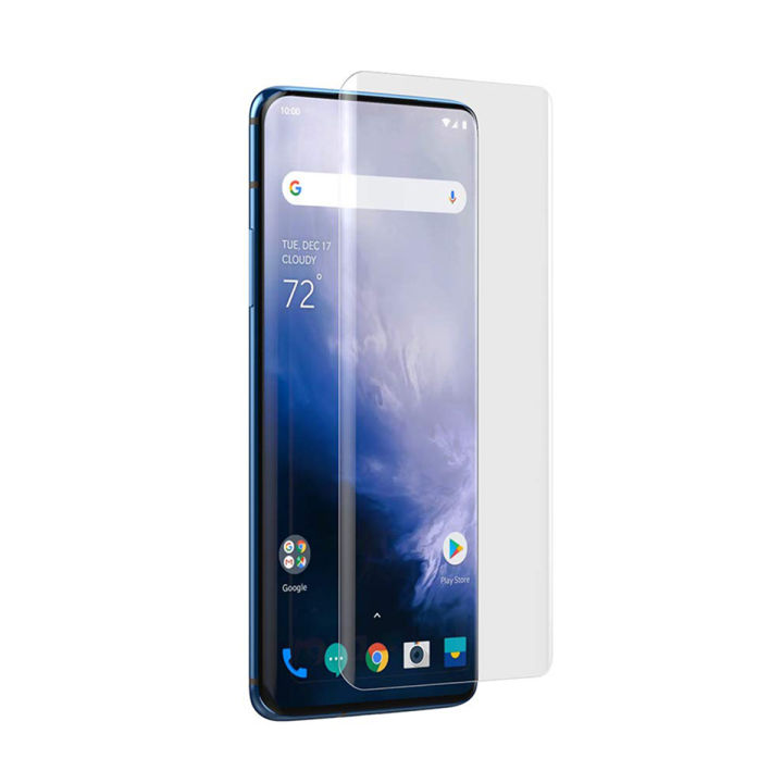 FOR ONEPLUS 7 PRO PREMIUM UV LIGHT ADHESIVE TEMPERED GLASS SCREEN ...