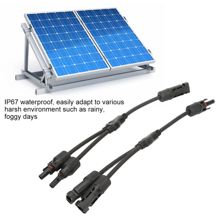 2pcs Y Branch MC4 Solar Panel Adapter Connector Cable SALE | Daraz.com.bd