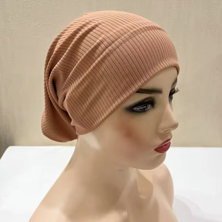 Fashion Modal Cotton Muslim Inner Hijab Tube Caps – Soft, Comfortable ...