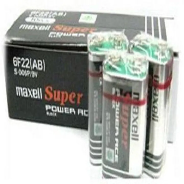 Maxell Battery 9V -6F22 (AB) Single | Daraz.com.bd