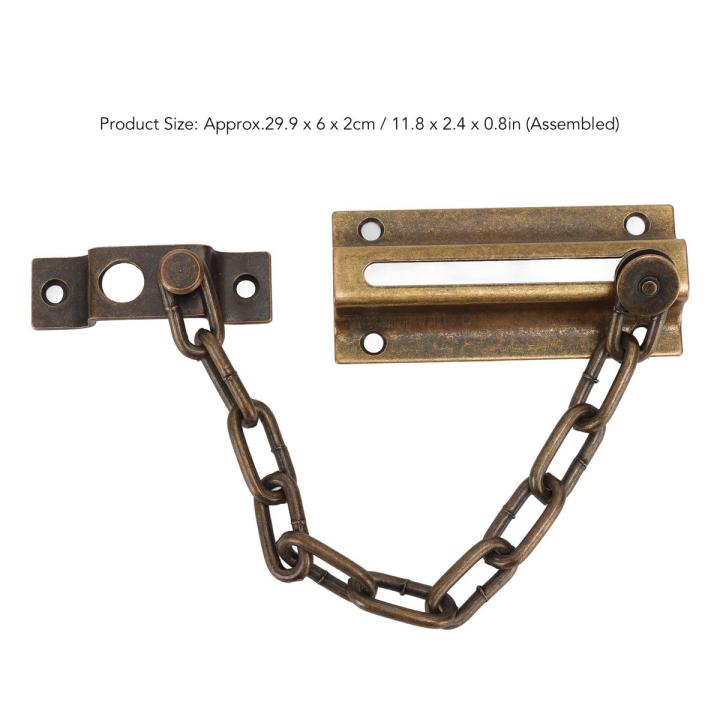 Door Chain Lock Door Latch, Heavy Duty Stainless Steel Door Chain Lock ...