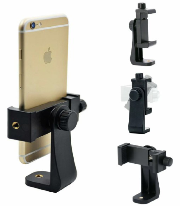 Tripod Mount Phone Clip Vertical Bracket 360 Degree Rotating Tripod ...
