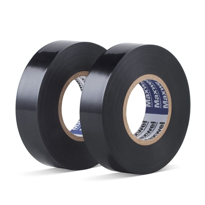 Electrical Tape Black - 3/4 IN 65 FT Professional Flame Retardant Waterproof PVC Electrical ...