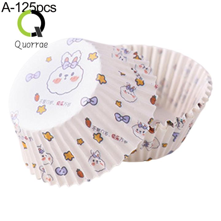 Quorrae Cupcake Liners High Temperature Resistance Cartoon Muffin Cake ...
