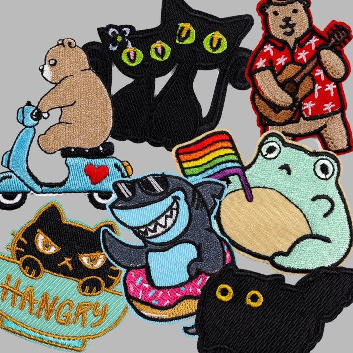 Cute Applique Cat/Animals Patch DIY Sewing Embroidery Fabric Stickers ...