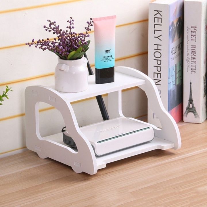 Wall Mounted Wifi Router Shelf Set-Top Box Bracket Creative Storage Box ...