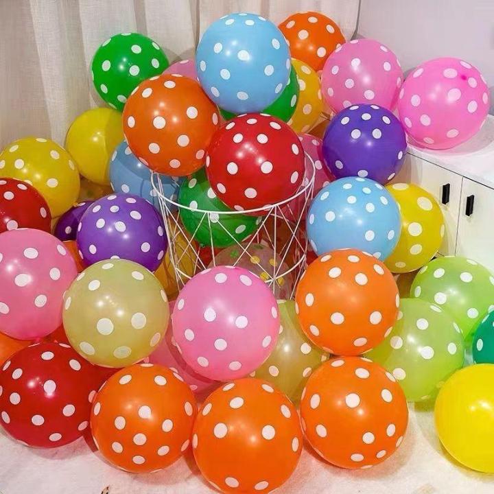 Dot Cow Balloon Big Size 100 pieces-Multi Colour | Daraz.com.bd