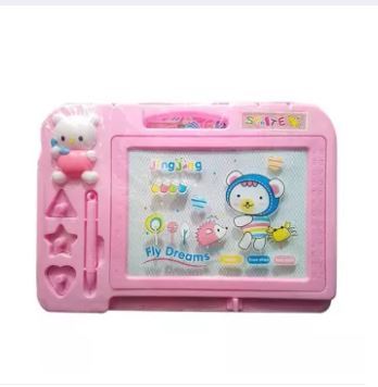 Plastic Writing Board - Pink and White | Daraz.com.bd