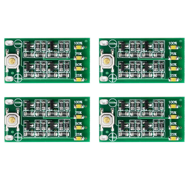 (GGBR) 4X 3S 11.1V 12V 12.6V Lithium Battery Capacity Indicator Module ...