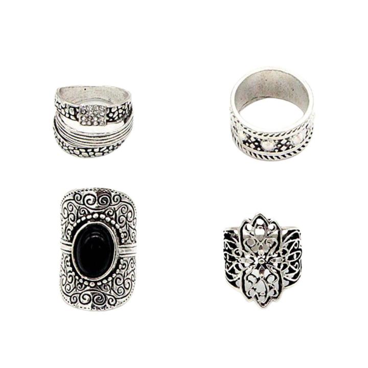 Finger Rings Electroplating Faux Gem Classic Finger Bands | Daraz.com.bd