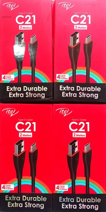 Itel M21 2meter micro & type -c USB Cable | Daraz.com.bd