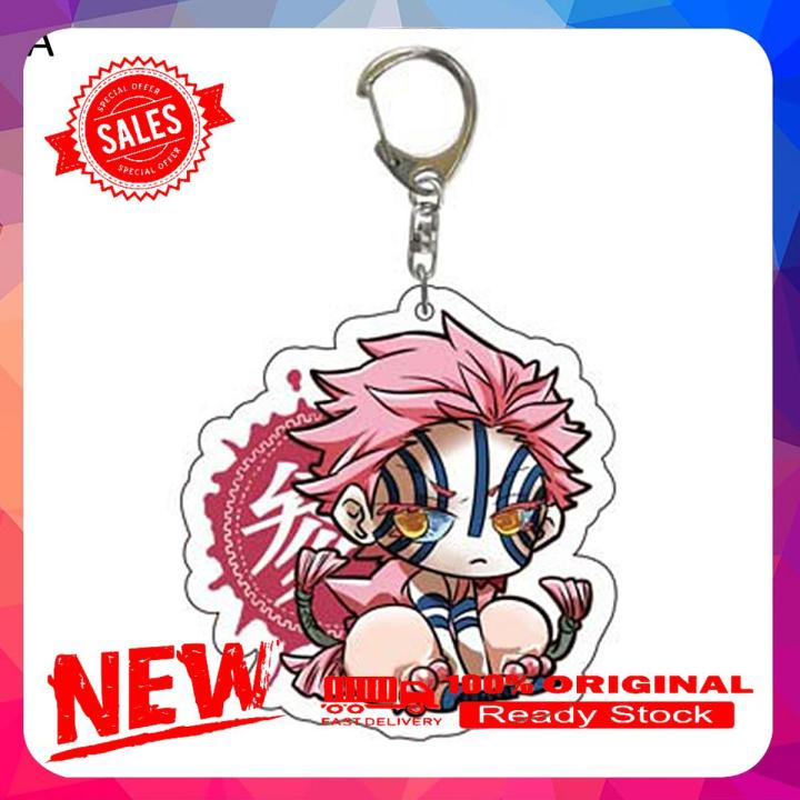 Anime Demon Slayer Cartoon Action Figure Bag Decor Pendant Key Holder ...