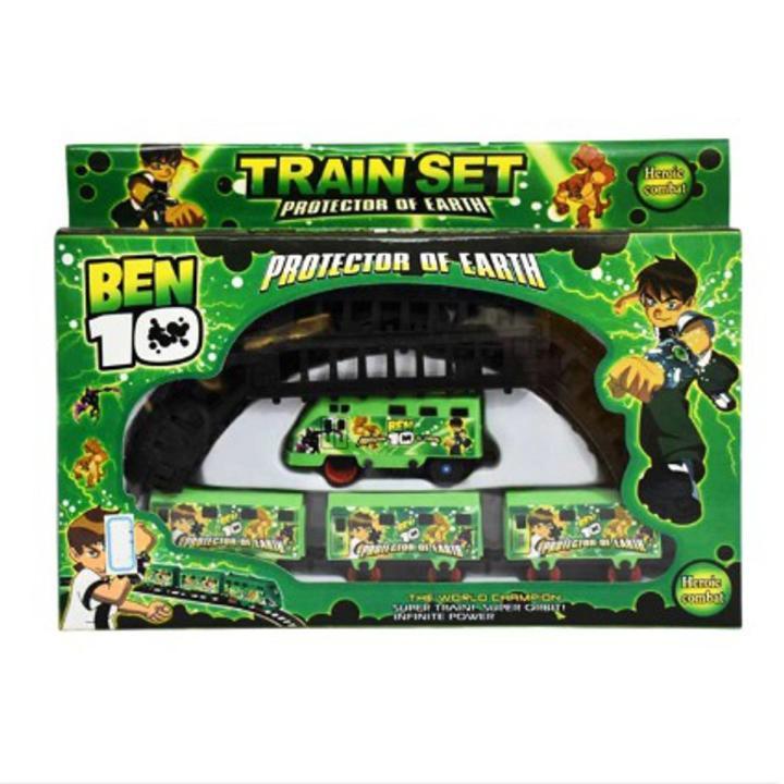 Ben 10 Mini Express Train Set – Exclusive Train & Car Toy for Kids ...