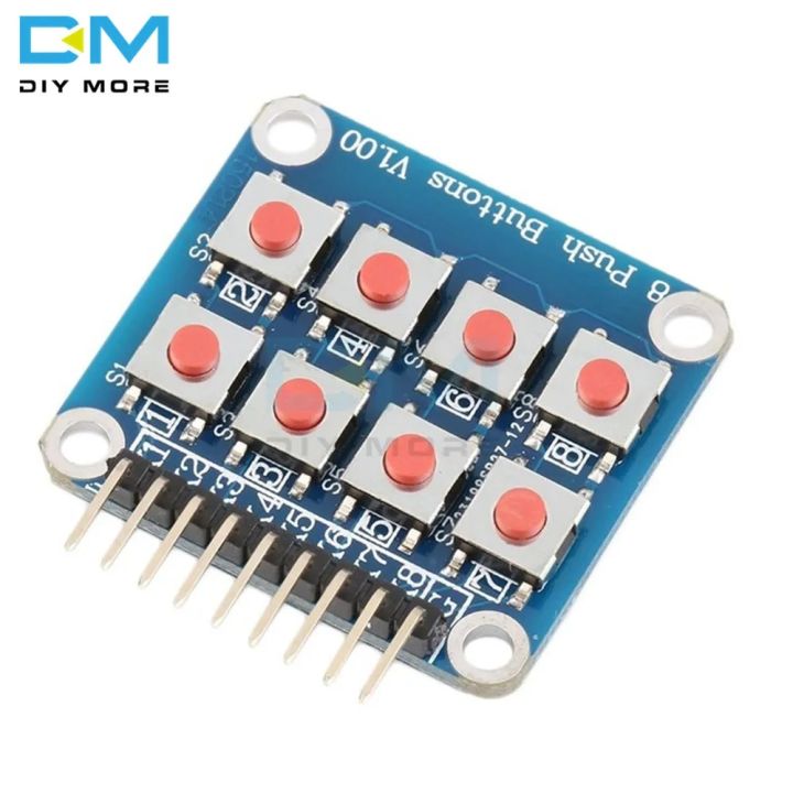 【Lejia】2x4 Keypad 4x2 Push Buttons Key Board Matrix Keyboard for AVR ...