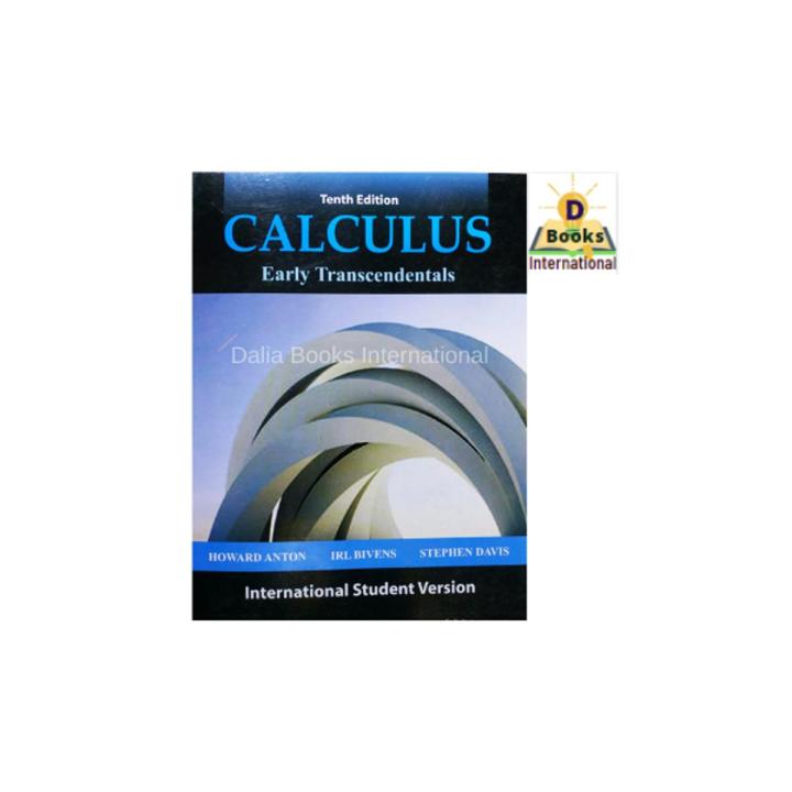 Calculus Early Transcendentals By Howard Anton / Irl Bivens / Stephen ...