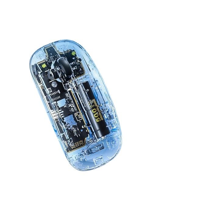 (TROVELABD)INPHIC X5 Wireless Mouse Transparent, 2.4G Slim Mouse ...