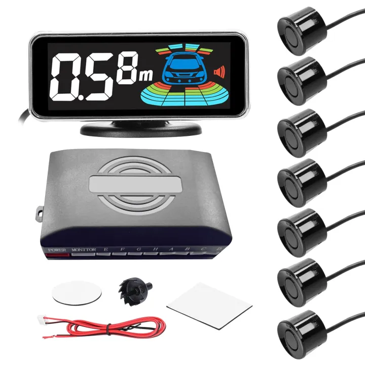 【In-demand】 Probes Rear Reversing Radars System LCD Display Car Parking ...