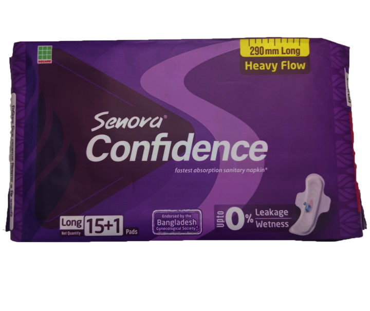 Senora Confidence Long 290mm (Heavy Flow) Sanitary Napkin – 15+1 Pads ...