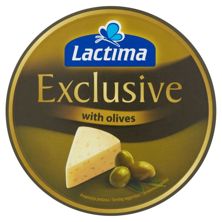 Lactima Exclusive With Olives Processed Cheese Spread Portions 140g ...