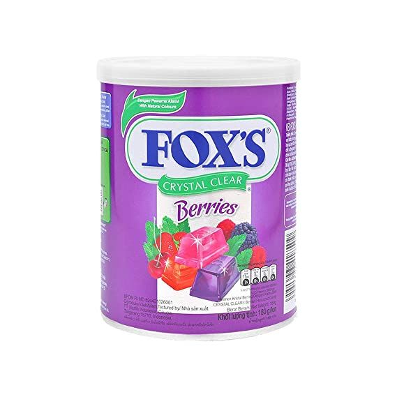 Fox'S Crystal Clear Mix Berries Flavoured Candy Tin, 180Gm | Daraz.com.bd