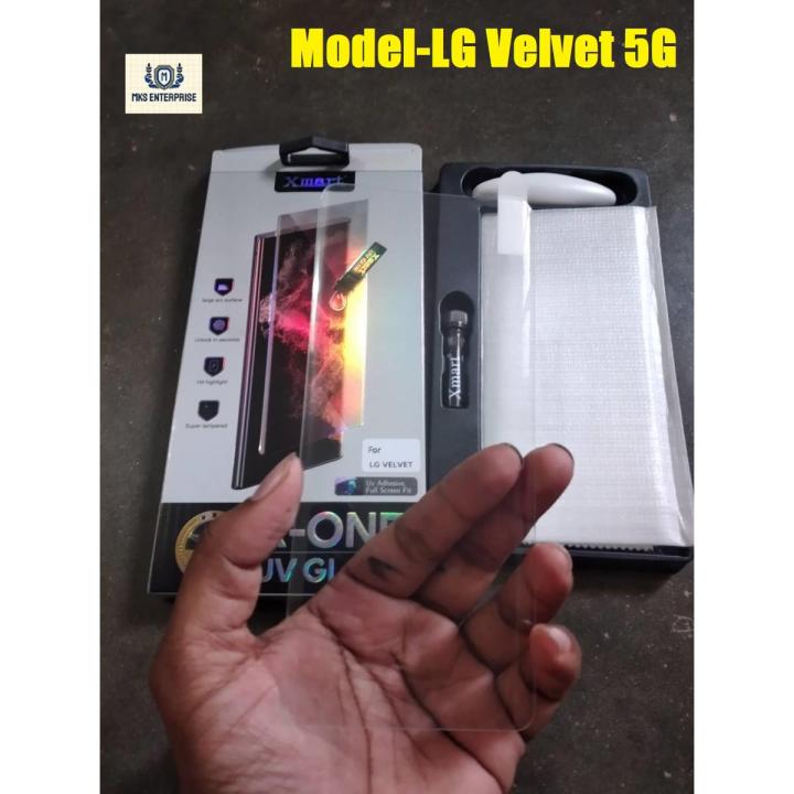 LG Velvet 5G Full HD Curved Edge Liquid UV Tempered Glass Screen Protector | Daraz.com.bd