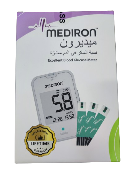 Mediron Blood Glucose Monitor with 5 pcs test strip | Daraz.com.bd