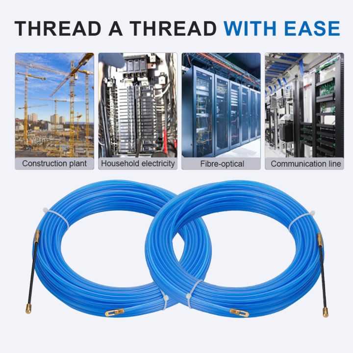 【Be worth】 4mm 5M~40M Fiberglass Cable Puller Electric Cable Guide ...