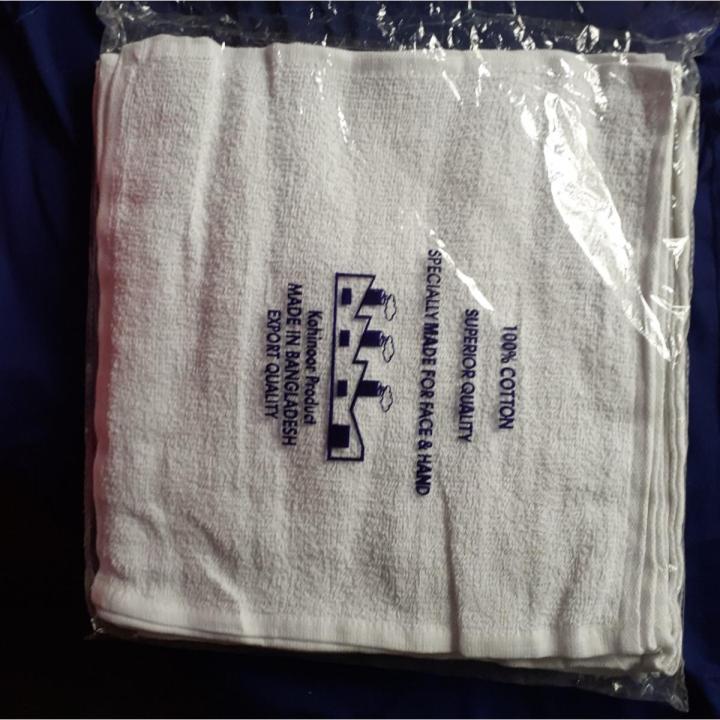 100% Cotton White Color Face and Handkerchief or Rumal ( Pocket ...