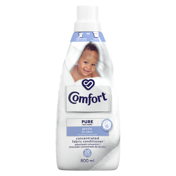 Comfort Pure Concentrated Laundry Fabric Softener for Sensitive Skin ...