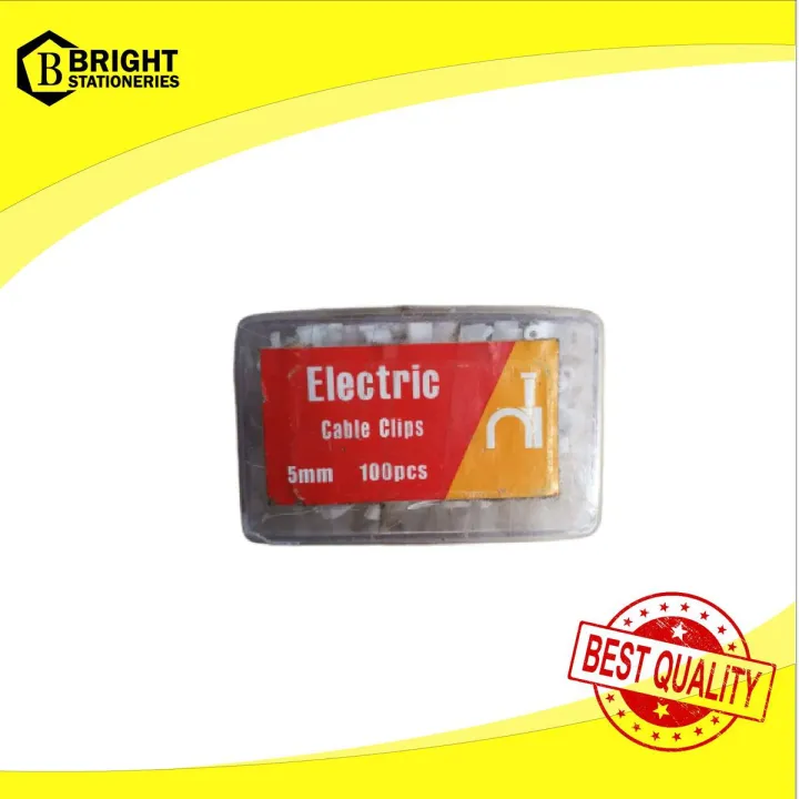 5/6/8 mm Electric Cable Clips 100 Piece/5/6/8 mm/Best quality/Bright ...