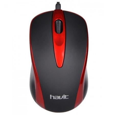 HAVIT - Optical USB Mouse - Black and Red | Daraz.com.bd