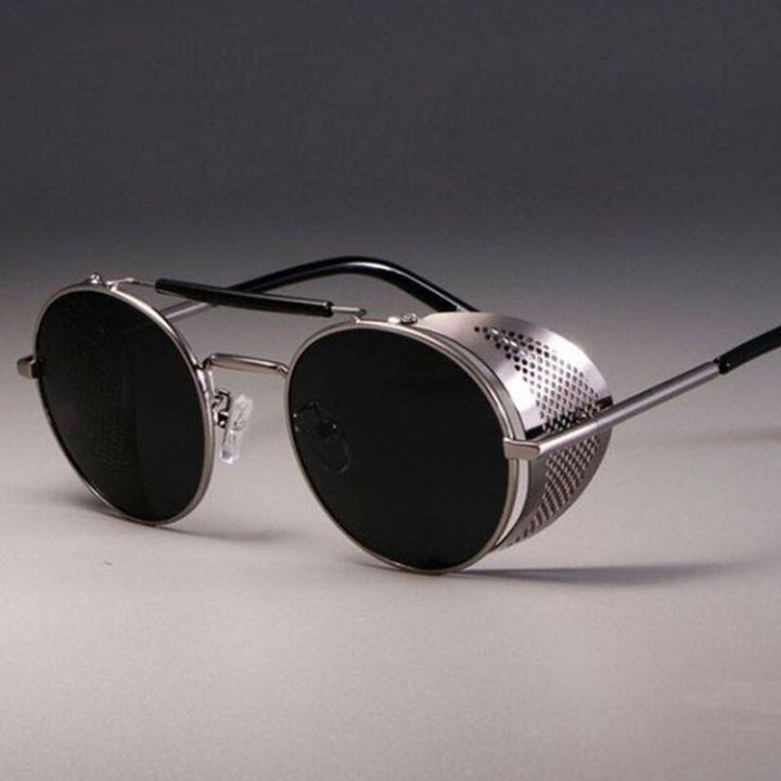 【Special offer】 Steampunk Sunglasses Round Women Men Gothic Steam ...
