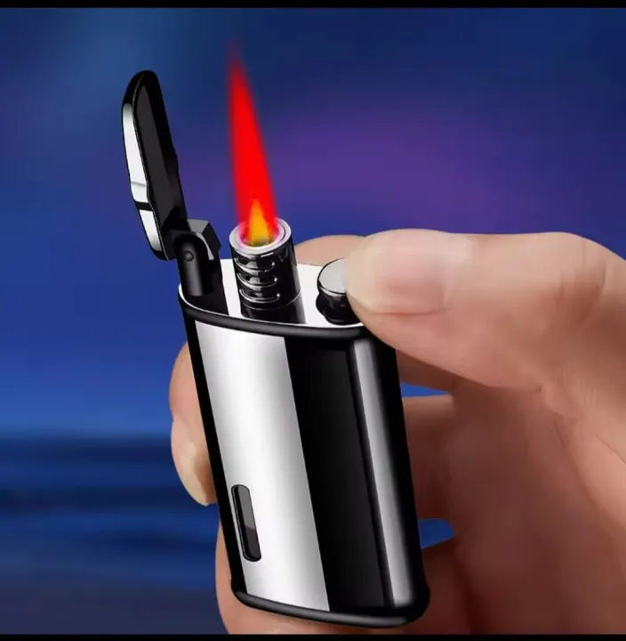 Lcb Lighter Gas Inflatable Windproof Metal Durable General Cigarette ...