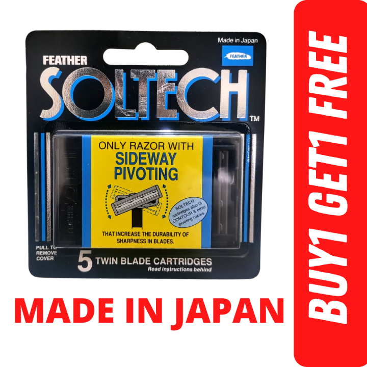 Feather Soltech Twin Blade Cartridge Razors 5 Per Pack | Daraz.com.bd