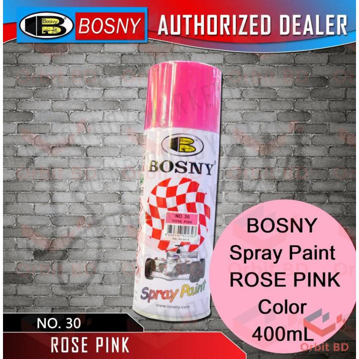 BO-SNY Spray Paint ROSE PINK Color 400mL Multipurpose Spray Paint Can ...
