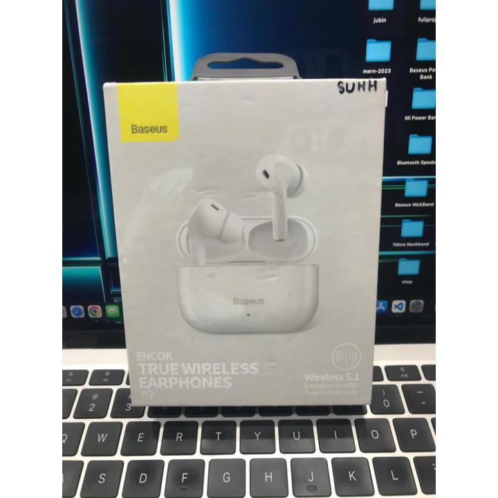 Baseus Encok W3 True Wireless Earphones/ Wireless Earbuds/ Bluetooth ...
