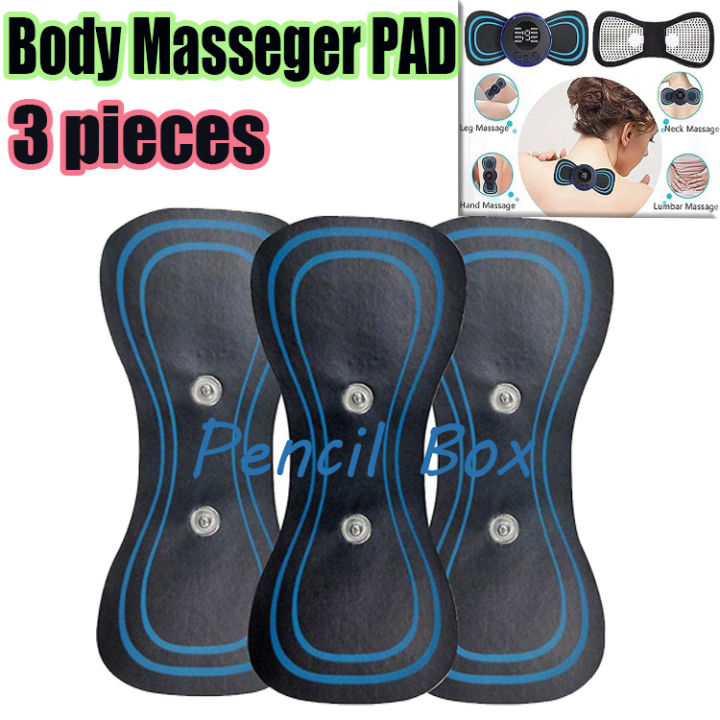 Tens Units EMS Mini Massager,Muscle Stimulator Pads 3 pieces | Daraz.com.bd