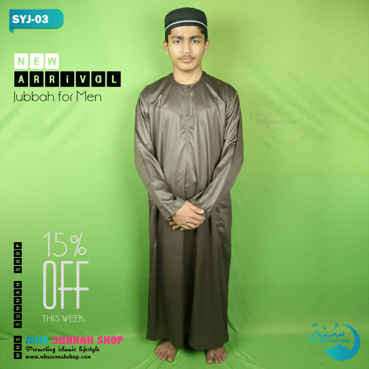 Gray Color Muslim Clothing Thobe || Korean Micro Torre Fabric Omani ...