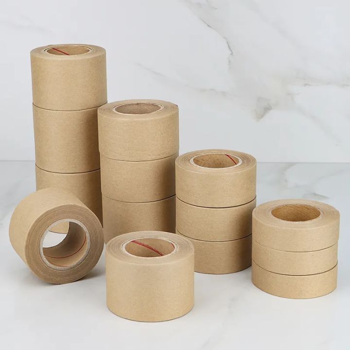30M Biodegradable Eco Friendly Kraft Paper Tape Brown Wet Water ...