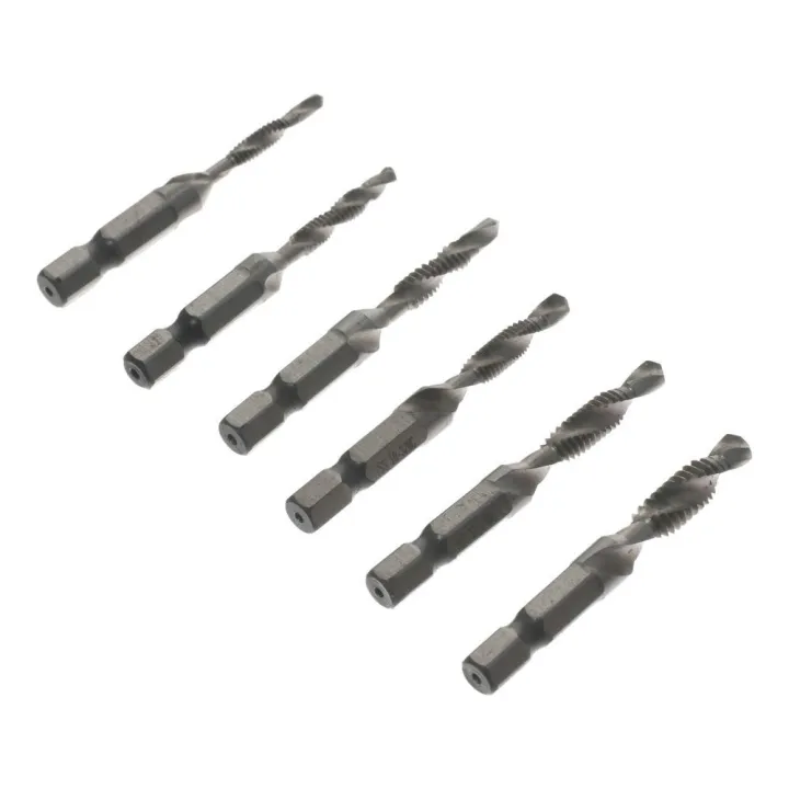 Drilling Tools HSS Drill Tap Bit Set 6-32NC 8-32NC 10-24NC 10-32NC 12 ...