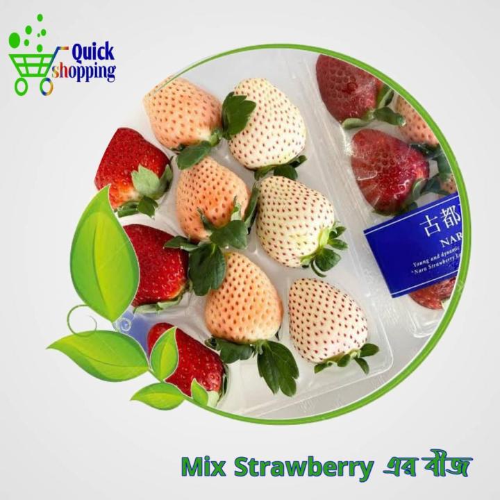 Strawberry Mix Color Seeds 25 Pice Seeds | Daraz.com.bd
