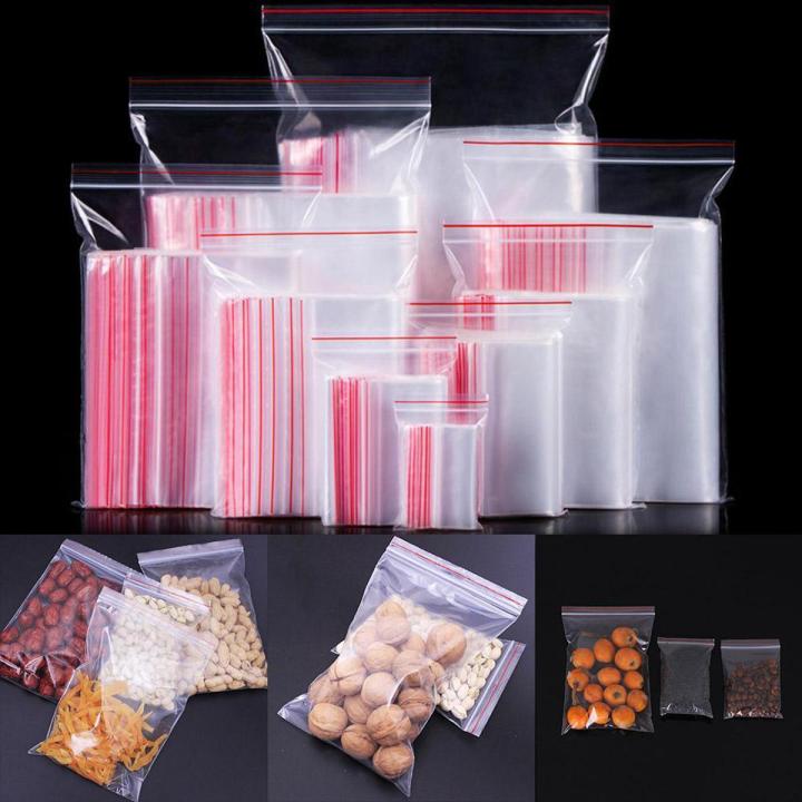 Plastic Zip Lock Bags Clear Poly all size Inch (100pcs-pack) | Daraz.com.bd