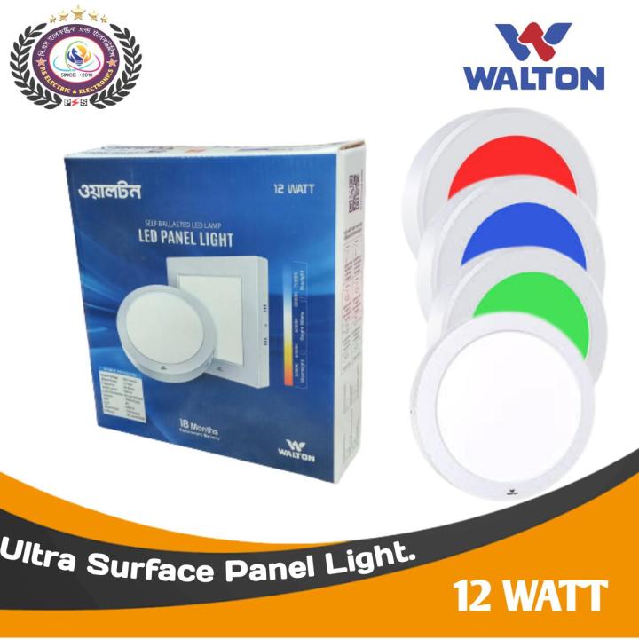 12W LED Panel Light Surface Walton LED Round Wall / Ceiling Panel Light ...