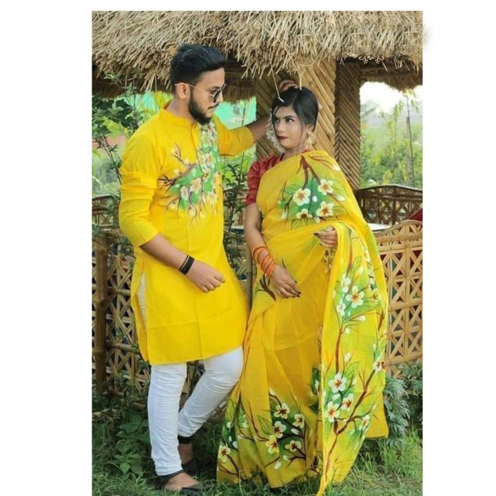 Saree and Panjabi Combo for Couple | Daraz.com.bd