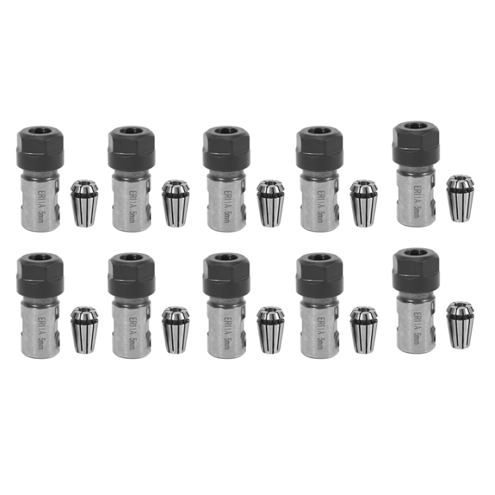 10X Er11 5mm Motor Shaft Collet Chuck Spindle Extension Rod Inner ...