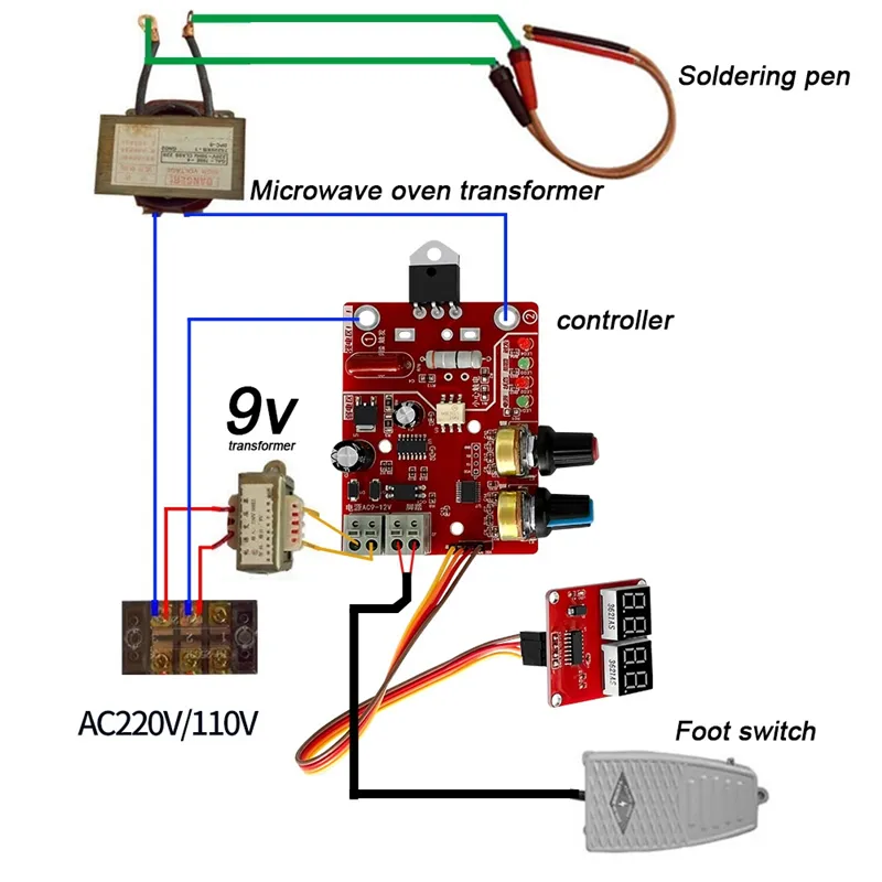 NY-D01 Spot Welding Machine Control Board DIY Control Board Machine ...