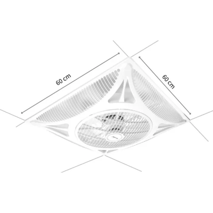 Shami Ceiling Circulated fan, Blade Size : 14", (2ft/2ft Box) with ...